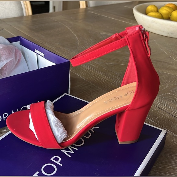 TOP Moda | Shoes | Top Moda Block Heel Sandals | Poshmark